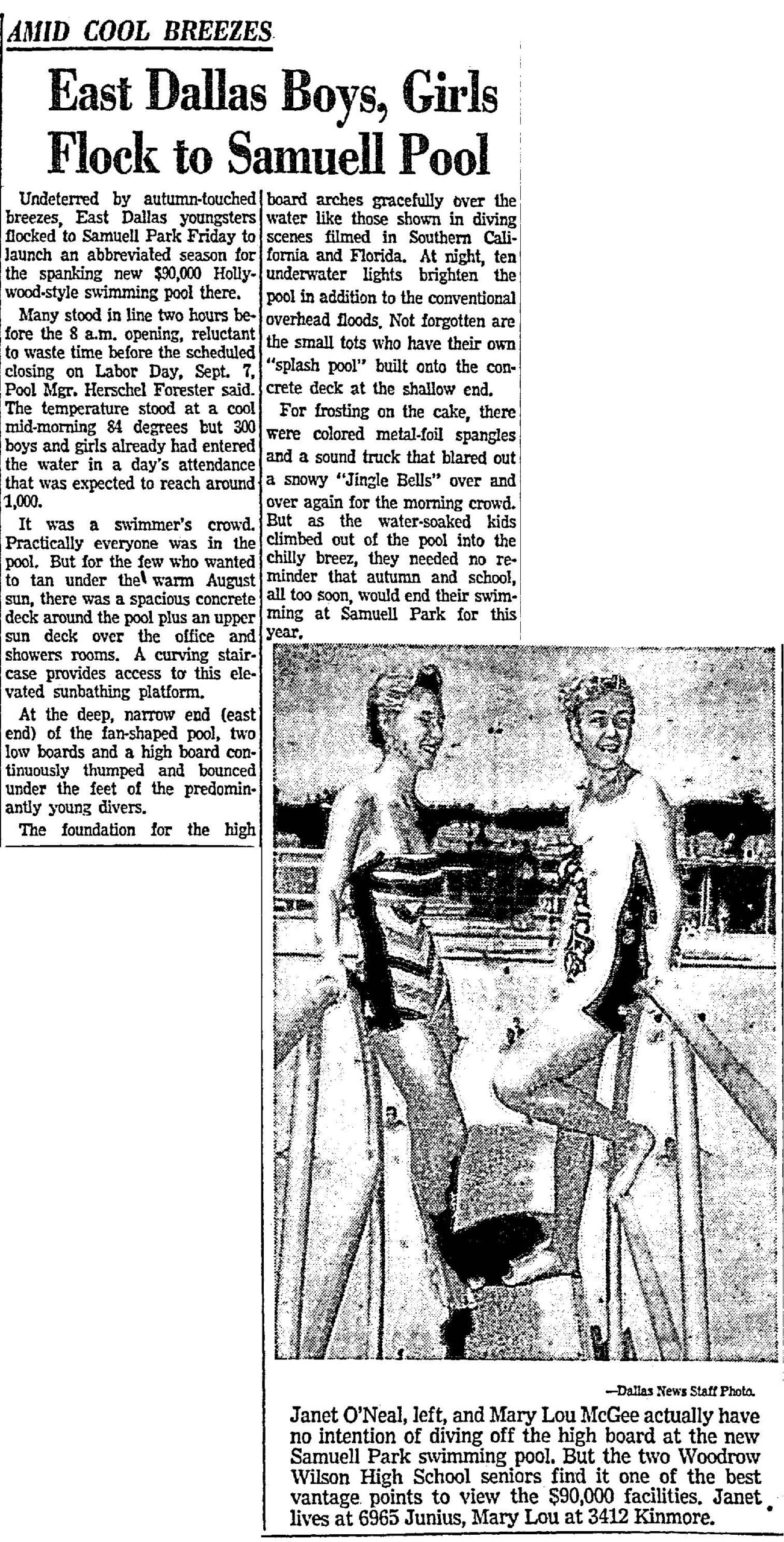 Samuell Grand Pool - Columns - AIA Dallas