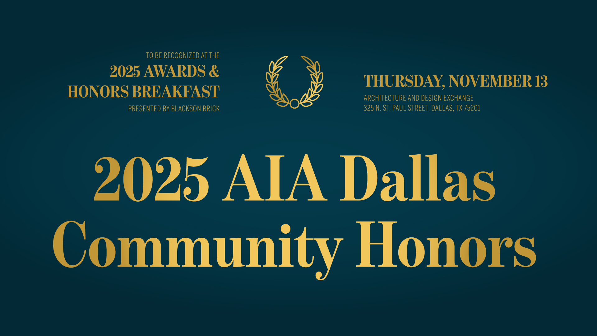 Celebrating the 2025 Community Honor Recipients - AIA Dallas
